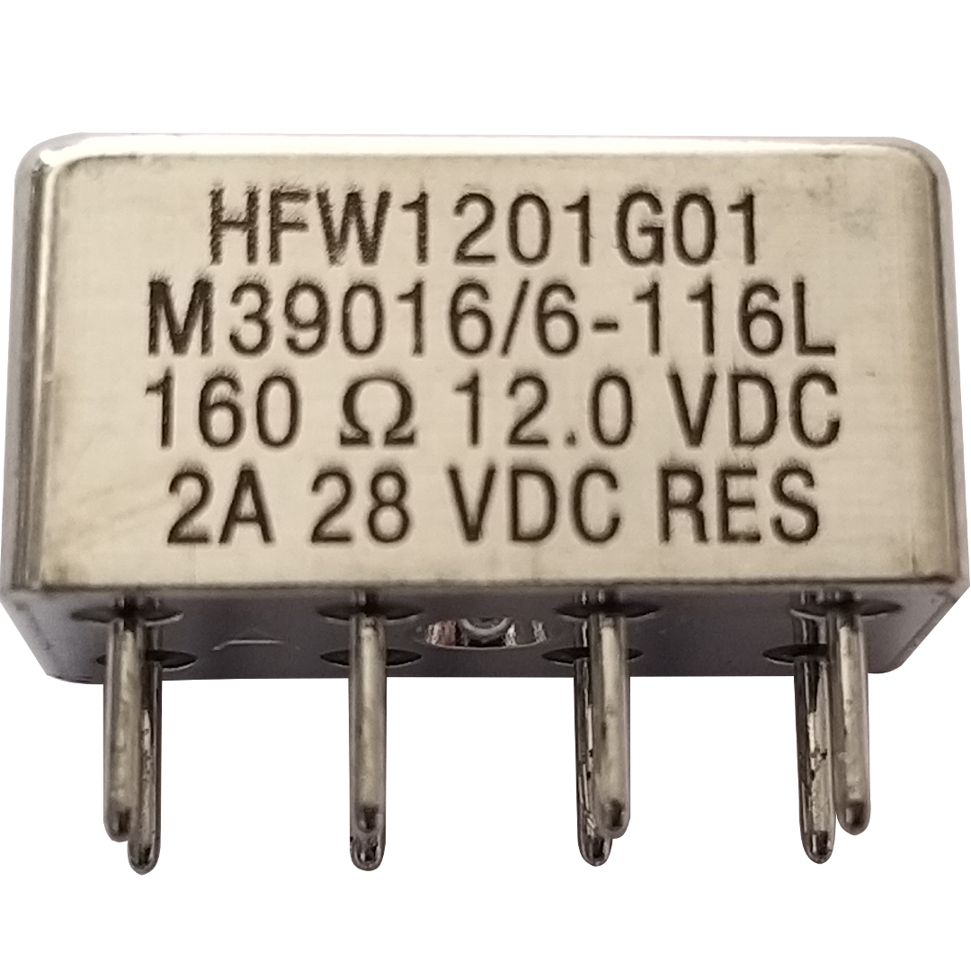 2-1617030-6 HFW1201G01 M39016/6-116L 12V DPDT Half-Size Relay - SECRET ...